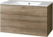 Mereo Mereo, Aira, koupelnová skříňka s keramickým umyvadlem 101 cm, CN742