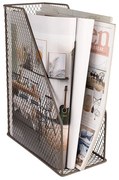 Hnědý drátěný pořadač na časopisy - 23*11*30 cm