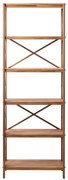 Regál z dubového dřeva v přírodní barvě 70x198 cm X-Shelf – Unique Furniture