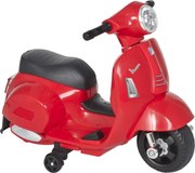 HOMCOM VESPA elektrická motorka dětská motorka elektrické vozidlo 18-36 měsíců 3 km/h LED světlo zvuk PP plast kov červená 66,5 x 38 x 52 cm | Aosom