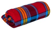 Deka fleece kostka multicolor, 150 x 200 cm