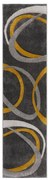 Okrově žluto-šedý běhoun 60x230 cm Elude Orb – Flair Rugs