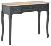 280046 Dressing Console Table with 3 Drawers Black