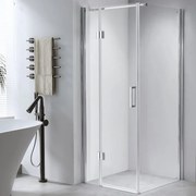 BPS-koupelny Čtvercový sprchový kout HYD-SK1390B 90x90 chrom/transparent - bez vaničky