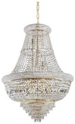 Ideal Lux - Křišťálový lustr na řetězu DUBAI 24xE14/28W/230V pr. 80 cm zlatá ID243528