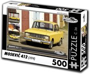 Puzzle retro-auta puzzle č. 36 moskvič 412 (1974) 500 dílků