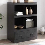 Highboard černý 67 x 39 x 95 cm ocel