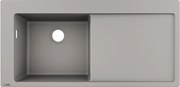 Hansgrohe - Vestavný granitový dřez S5110-F45, betonová šedá 43330380
