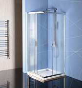 Polysan Polysan, EASY LINE čtvercová sprchová zástěna 900x900mm, sklo BRICK, EL5138