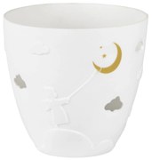 räder Porcelánový svícen Angel and Moon 9 cm, bílá barva, porcelán