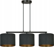 Závěsná Lampa Emibig 3xE27 60W Hilde 3 Bl Black