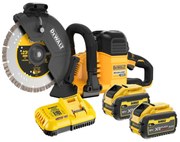 DeWALT Nářadí - 54V AKU rozbrušovací pila na beton 230 mm, 2x aku 9,0 Ah FLEXVOLT, nabíječka DCS691X2