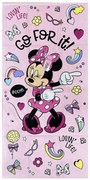 Setino Plážová osuška světle růžová Disney Minnie 70 x 140 cm