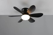 TRIO Reality R67462132 LUND Stropný ventilátor s osvetlením D530mm SMD LED 8W/850lm 2700-6500K černá, dálkový ovladač