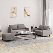 3dílná sedací souprava s poduškami taupe textil 3201459