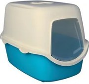 Trixie GmbH a Co.KG WC kočka VICO kryté s dvířky 40x40x56cm modrá/bílá TR