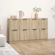 Příborníky 2 ks dub sonoma 60 x 30 x 70 cm kompozitní dřevo 3115806