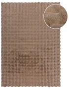 Hnědá syntetická kožešina 180x290 cm Waffle Faux Fur – Flair Rugs