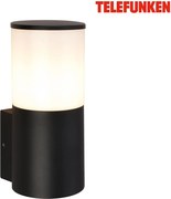 TF 322505TF TELEFUNKEN venkovní nástěnné svítidlo, voděodolné a prachotěsné, E27 patice, černé - BRILONER