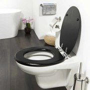 Tiger Wc Prkénko S Pomalým Sklápěním Blackwash Mdf Černé 252030746