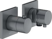 Keuco Edition 11 - Termostatická baterie pod omítku, pro 2 spotřebiče, kartáčovaný černý chrom 51153131222