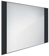 Nimco - Zrcadlo s LED osvětlením, 80x60 cm, hliník/černá ZPC 41003-90