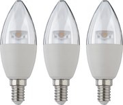 Livarno home LED žárovka, 2/3 kusy (6 W / E14 / svíčka transparentní, 3 kusy)