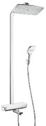 Hansgrohe Raindance Select - Sprchový set Showerpipe 360 s vanovým termostatem, 3 proudy, bílá/chrom 27113400