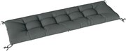 Polštářek z palety Odnímatelný sedák s upevňovacími popruhy Polštářek z palety pro většinu lehátek 198x65x13cm Tmavě šedý