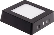 T-LED 102150 BPS6 LED panel 6W přisazený černý čtverec Teplá bílá