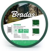 Bradas Stínící fólie na plot 4,75cm x 35m Green 450g/m2 + spony
