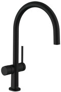 Hansgrohe M54 - Dřezová baterie Talis 220, s uzavíracím ventilem pro spotřebič, matná černá 72805670