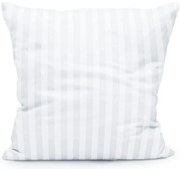 KARO Povlak na polštář Adamash 50x70 Tivoli bílé pruhy 1 cm přesah 20 cm 140 g/m2 satén saténová bavlna