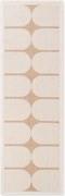 NORTHRUGS, Běhoun Duet Bowen 106245 Beige/White - na ven i na doma, 80x250, béžová, chodba / předsíň