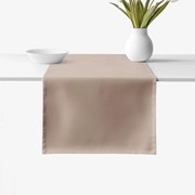 Goldea běhoun na stůl 100% bavlněné plátno - kávový hnědý 20x120 cm