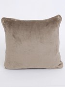 MK Lůžkoviny Povlak na polštář mikroplyš 40 x 40 cm - Laura šedohnědá