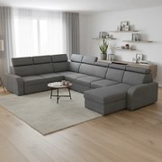 Sedací souprava OSLO U | 250x380x170 | rozkládací + 3x úložný prostor | VÝBĚR TKANIN