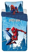 Jerry Fabrics Bavlněné povlečení 140x200 Spider-man modrý povlak na polštář 60x80 JF24