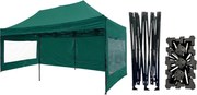 Nůžkový párty stan 3x6 m /6 noh STEEL HEXAGON Barva opláštění (Zvolte variantu): 9A - ZELENÁ