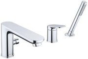 Duravit Wave - Baterie na okraj vany, 3-otvorová instalace, chrom WA5260000010