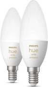 Philips Hue White Ambiance - Chytrá LED žárovka E14, 470 lm, 2 ks 929002294404