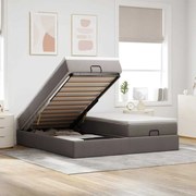 Osmanský rám postele s matrací taupe 160x200cm textil 3311238
