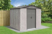 Zahradní domek BestBerg ZDB-4SD / 4,1 m² / 236 x 174 x 206 cm / dekor bílé dřevo/šedá