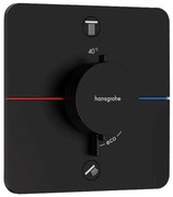 Hansgrohe ShowerSelect Comfort - Termostatická baterie pod omítku, pro 2 spotřebiče, matná černá 15583670