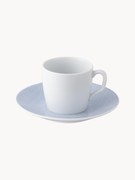 Sad ručně vyrobených porcelánových šálků s podšálky na espresso Cosmopolitan, 2 díly