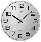 JVD Netikající tiché hodiny stříbrné JVD HX2472.7