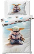 Oboustranné bavlněné ložní povlečení Star Wars - Hvězdné války - motiv Baby Yoda - 100% bavlna - 70 x 90 cm + 140 x 200 cm