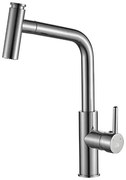 Laveo Dřezová baterie Toro s výsuvnou 2-funkční sprškou - BAX_069D, chrom