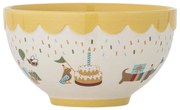 Žlutá/krémová dětská miska z kameniny ø 13,5 cm Celebrate – Bloomingville Mini