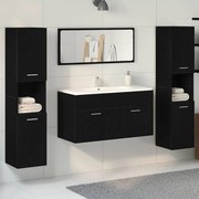 Sada koupelnového nábytku 4 ks Černý dub 90 x 38,5 x 46 cm 3334325
